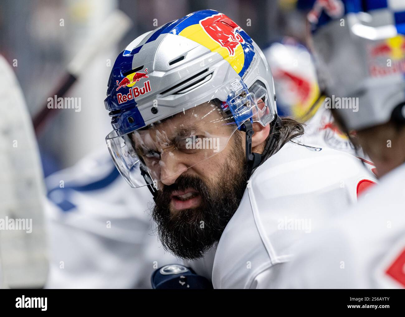 Dominik Bittner (EHC Red Bull Muenchen, #3) / Portrait / Portraet. GER ...