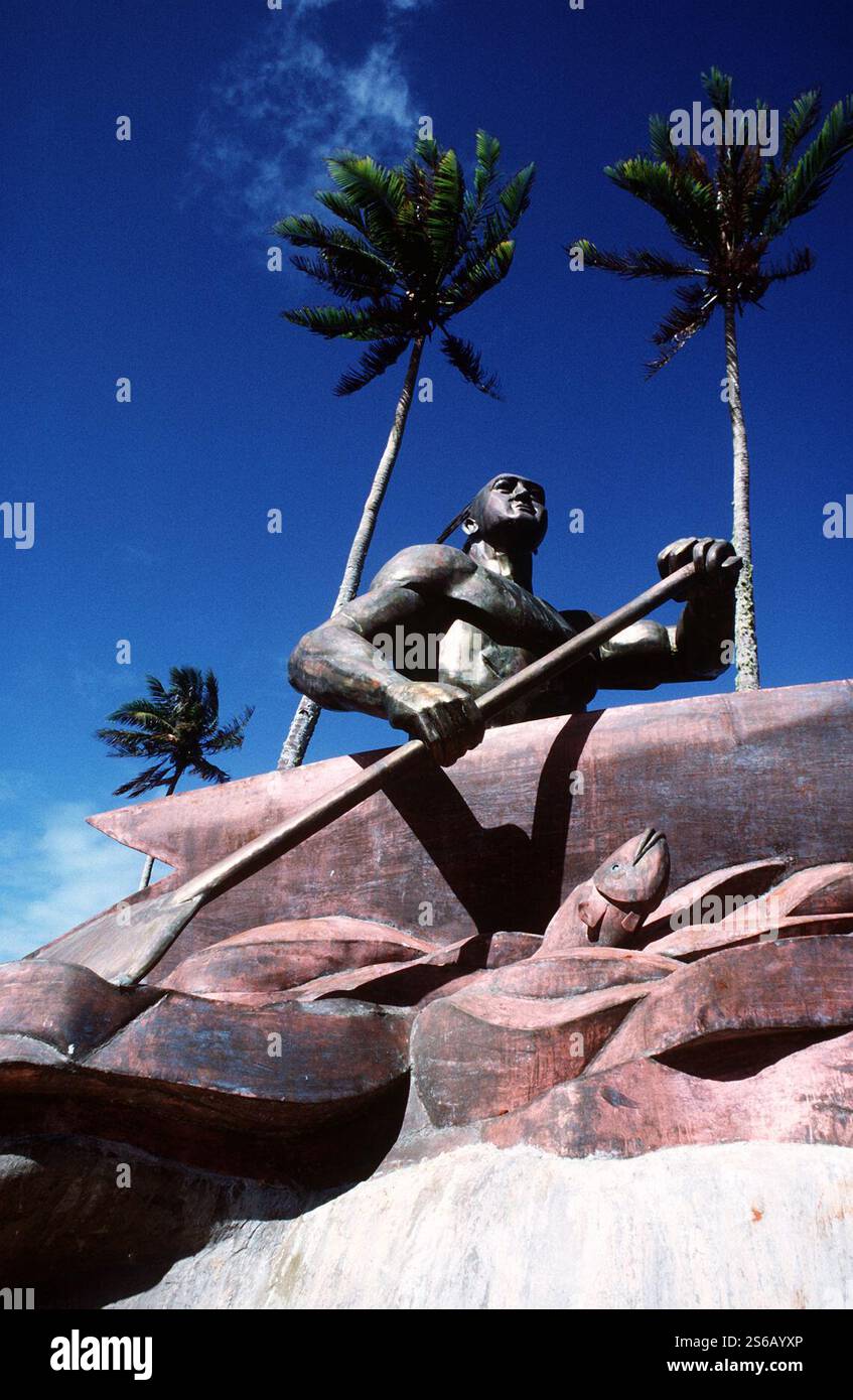 Gadao statue in Inarajan, Guam in 1990 Stock Photo - Alamy