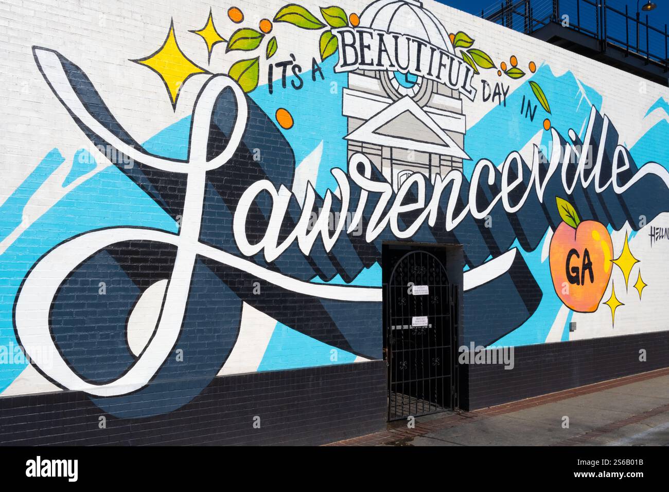 Lawrenceville downtown mural hi-res stock photography and images - Alamy