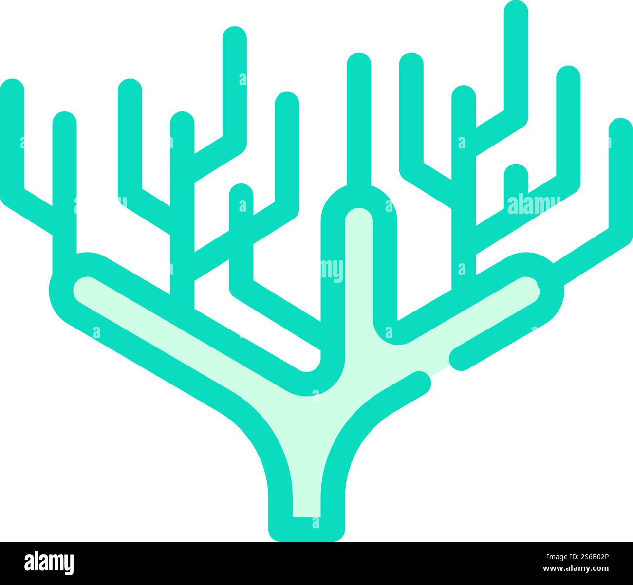 coral plant color icon vector. coral plant sign. isolated symbol ...