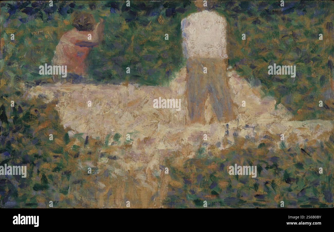 Georges Seurat - Two Stonebreaker Stock Photo - Alamy