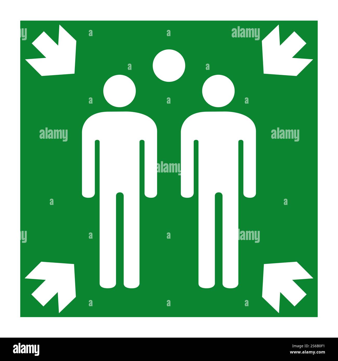 Assembly Point Symbol Isolate On White Background,Vector Illustration ...