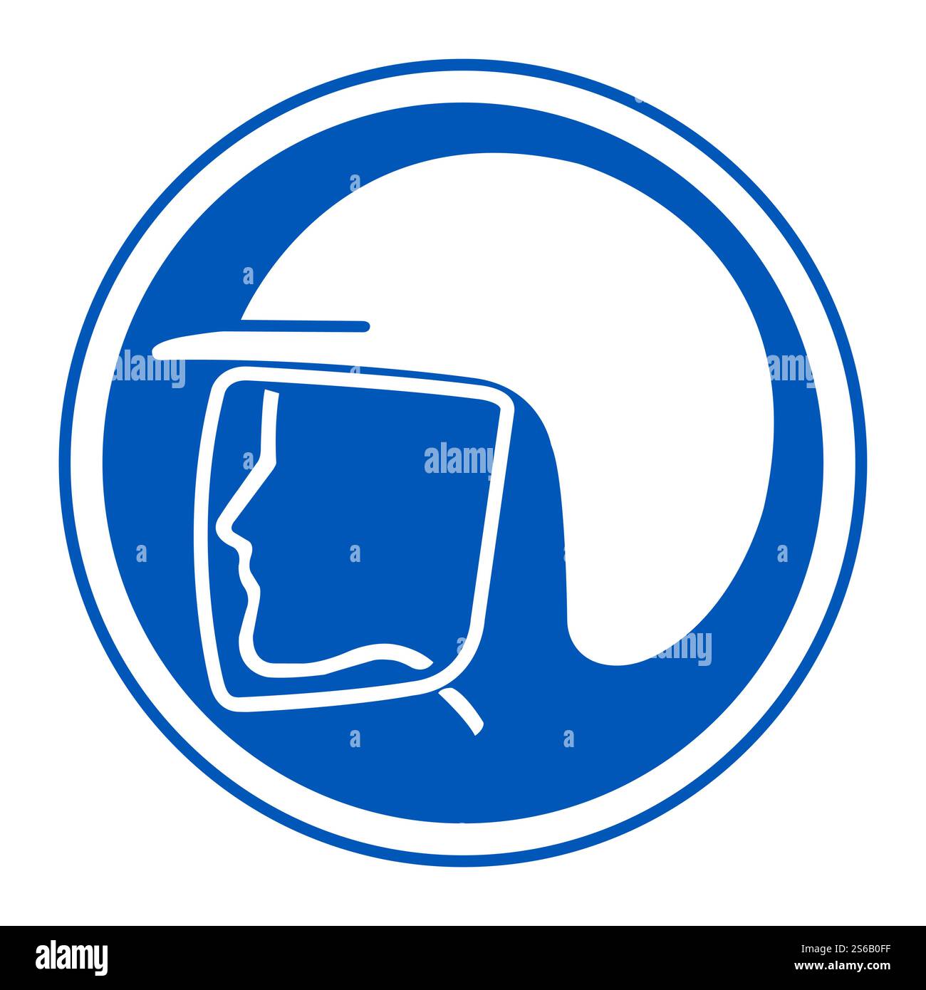 Wear Safety Helmet Symbol Isolate On White Background,Vector ...