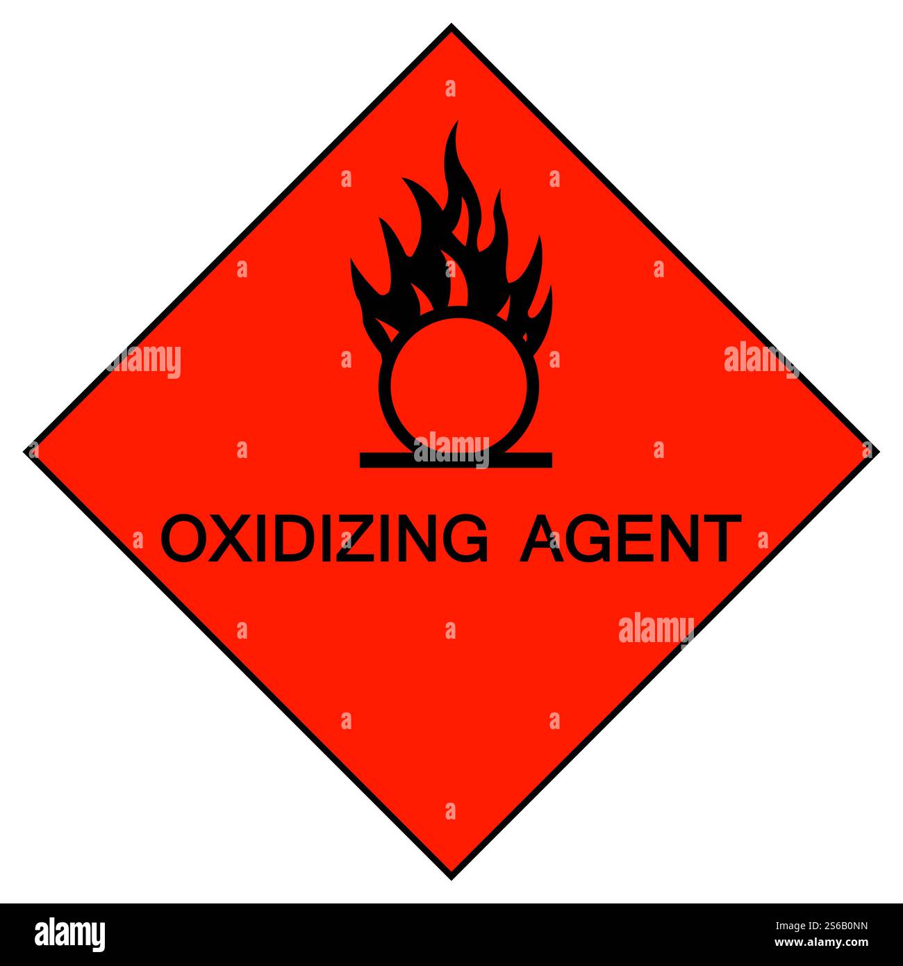 Oxidizing Agent Symbol Sign Isolate On White Background,Vector ...
