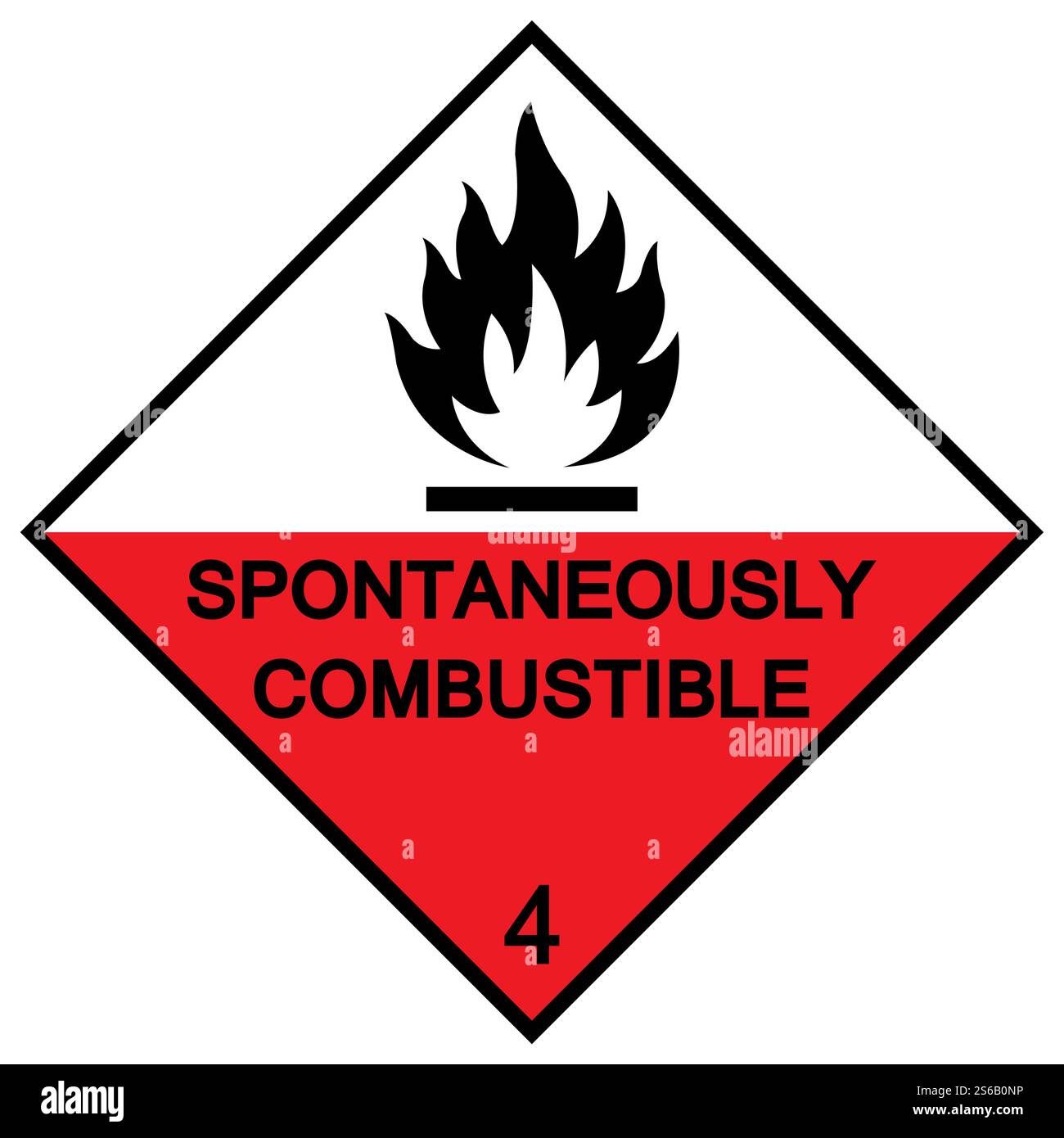 Spontaneously combustible symbol sign Isolate On White Background ...