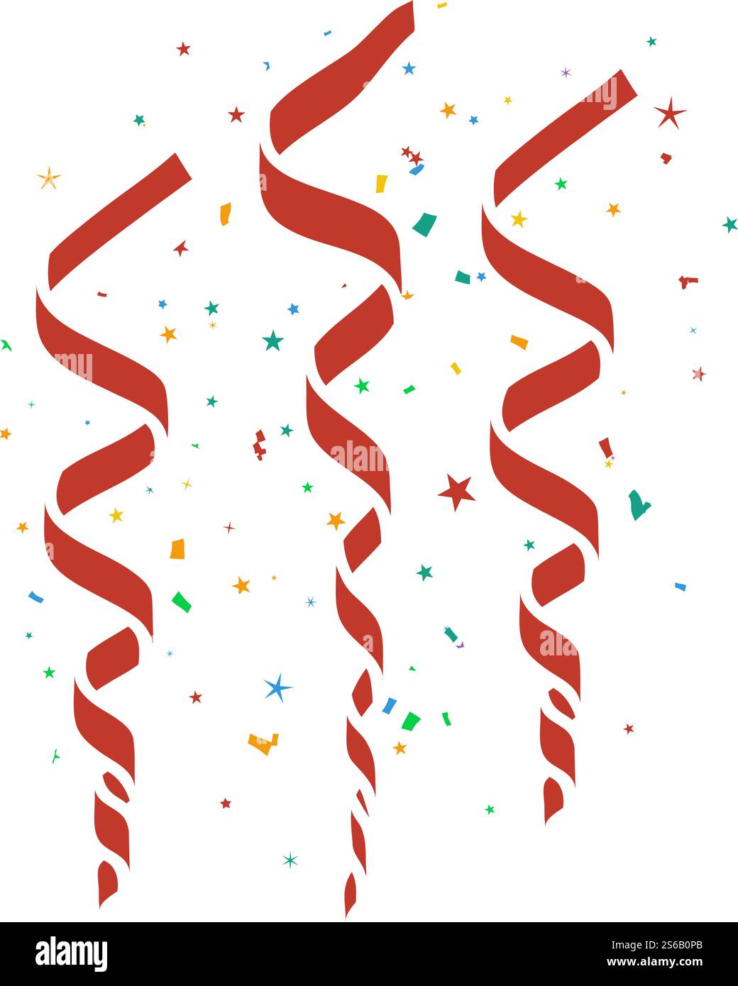 Party Serpentine Icon. Flat Color Design. Vector Illustration Stock Vector Image & Art - Alamy