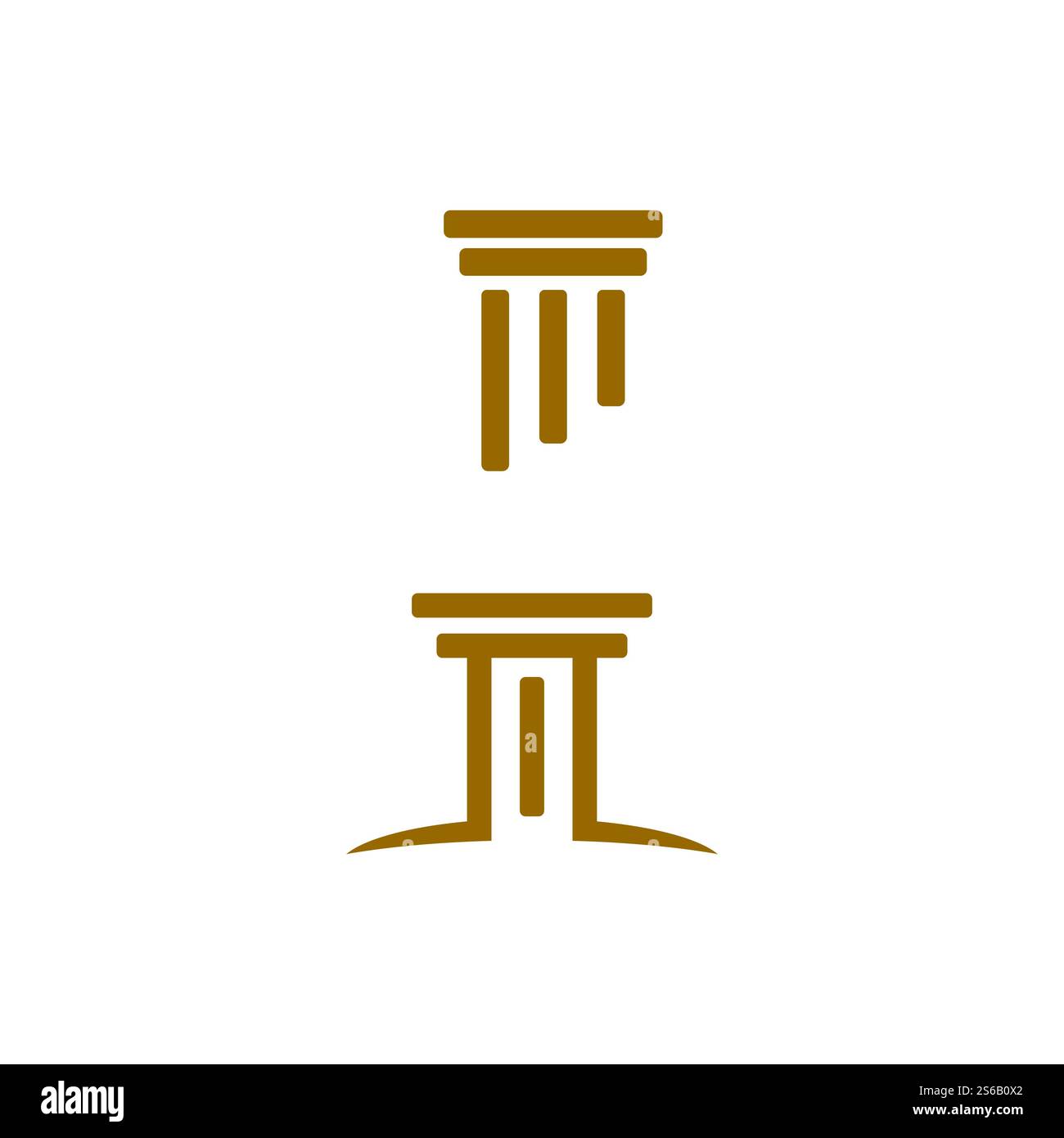 Column icon Logo Template vector illustration design Stock Vector Image ...