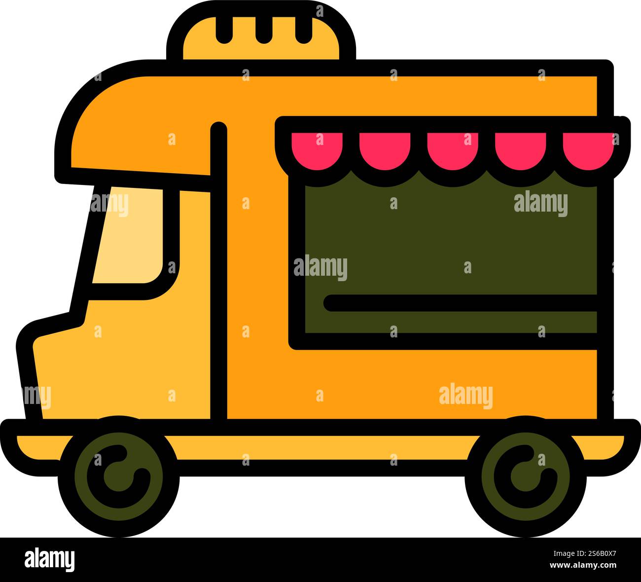 Old food van Cut Out Stock Images & Pictures - Alamy