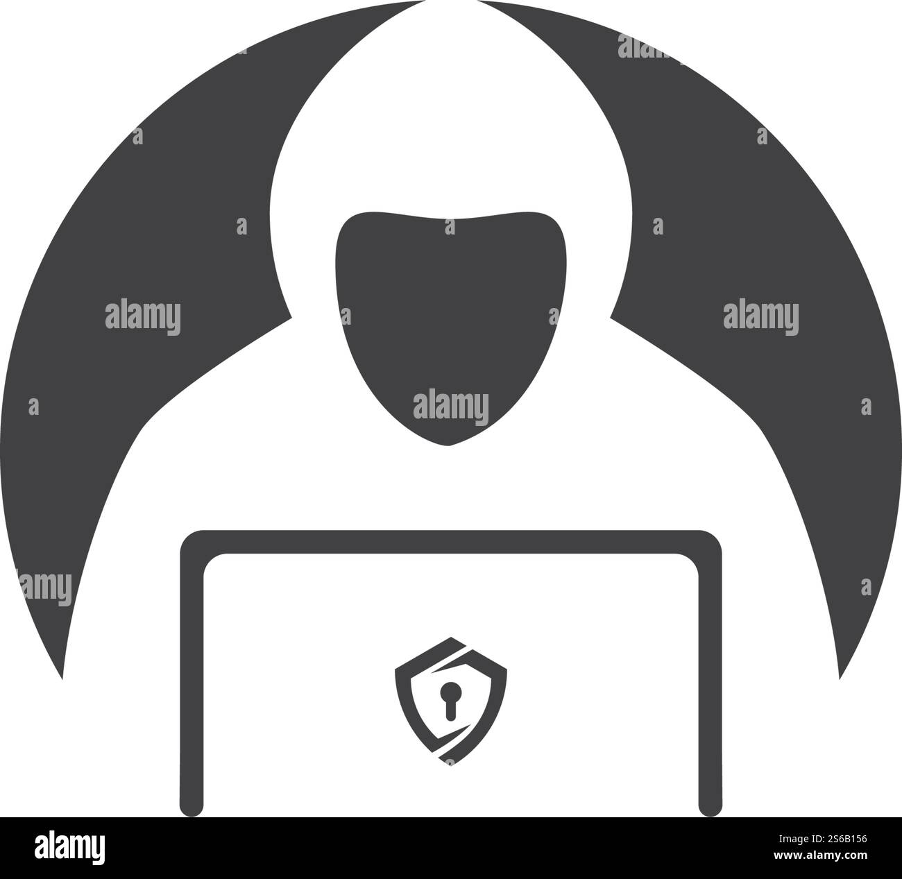 Anonymous hacker character illustration vector design Stock Vector ...