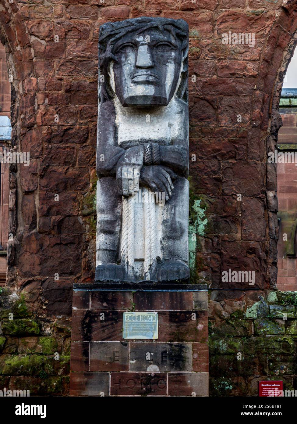 Jacob Epstein statue Ecce Homo (1934-35) Coventry Cathedral . Donated ...