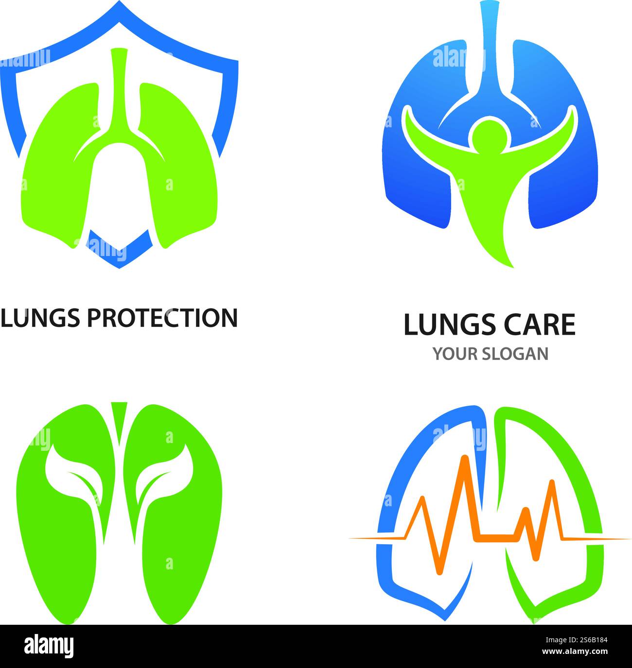 Lungs medical symbol vector template design Stock Vector Image & Art ...