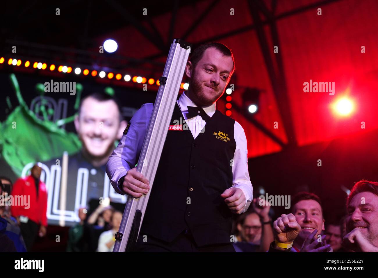 Mark Allen during his quarter final match against Mark Selby on day ...