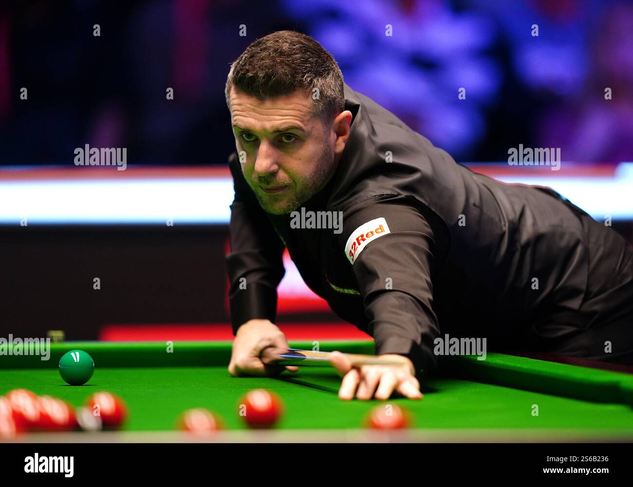 Mark Selby during his quarter final match against Mark Allen on day ...