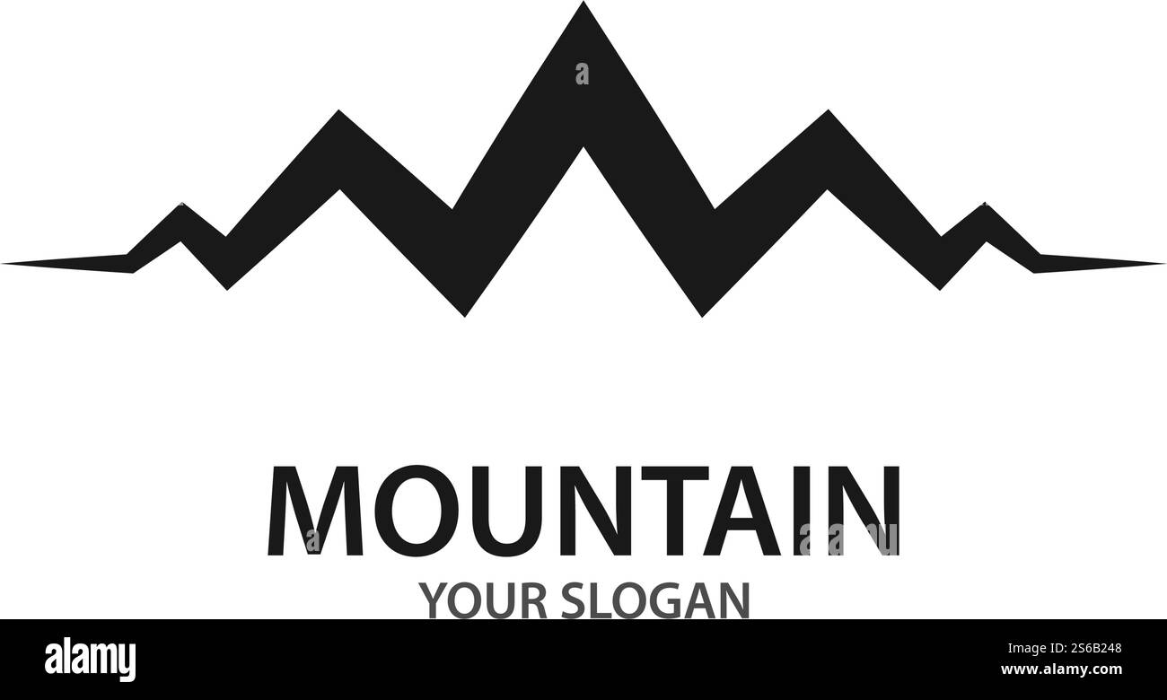Mountain illustration symbol template vector Stock Vector Image & Art ...