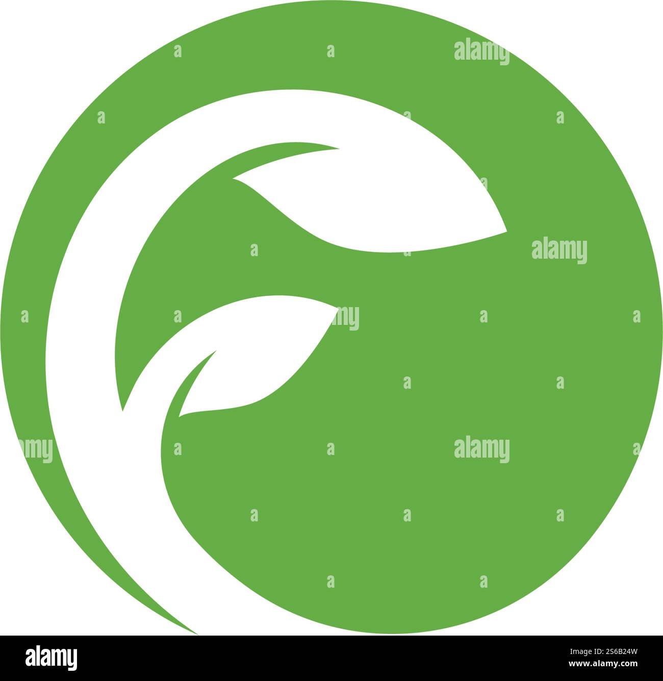 Leaf symbol and icon vector template design Stock Vector Image & Art ...