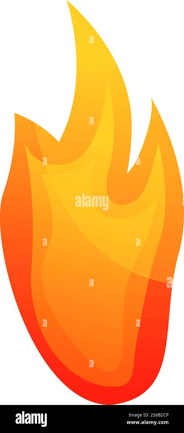Logo fire flame icon. Cartoon of logo fire flame vector icon for web ...
