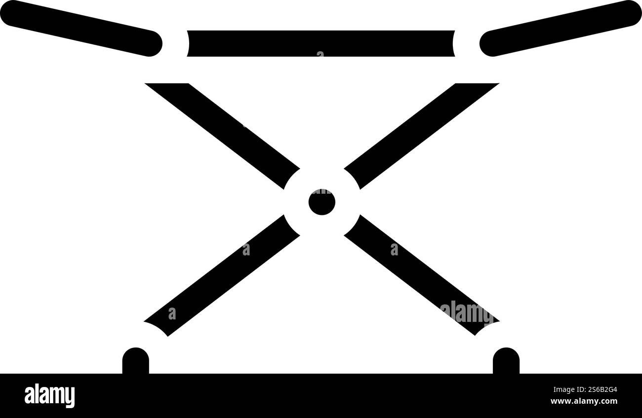 clothes dryer glyph icon vector. clothes dryer sign. isolated contour ...