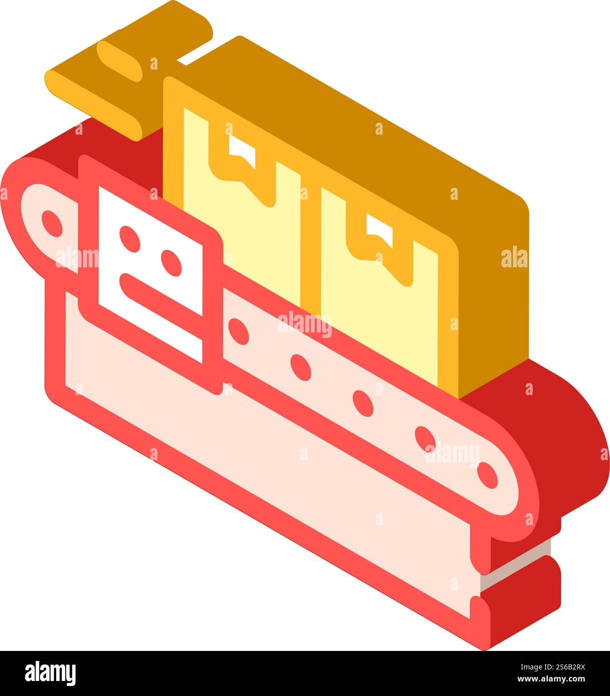 warehouse conveyor isometric icon vector. warehouse conveyor sign ...