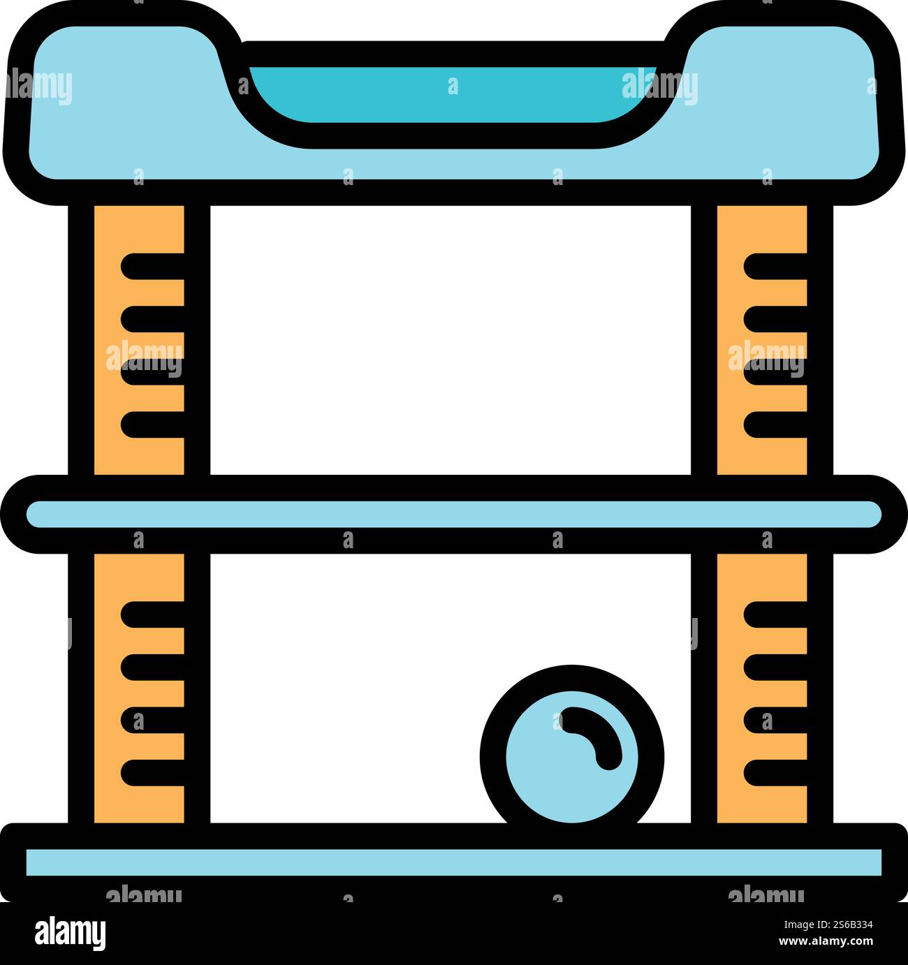 Modern cat play house icon. Outline modern cat play house vector icon ...