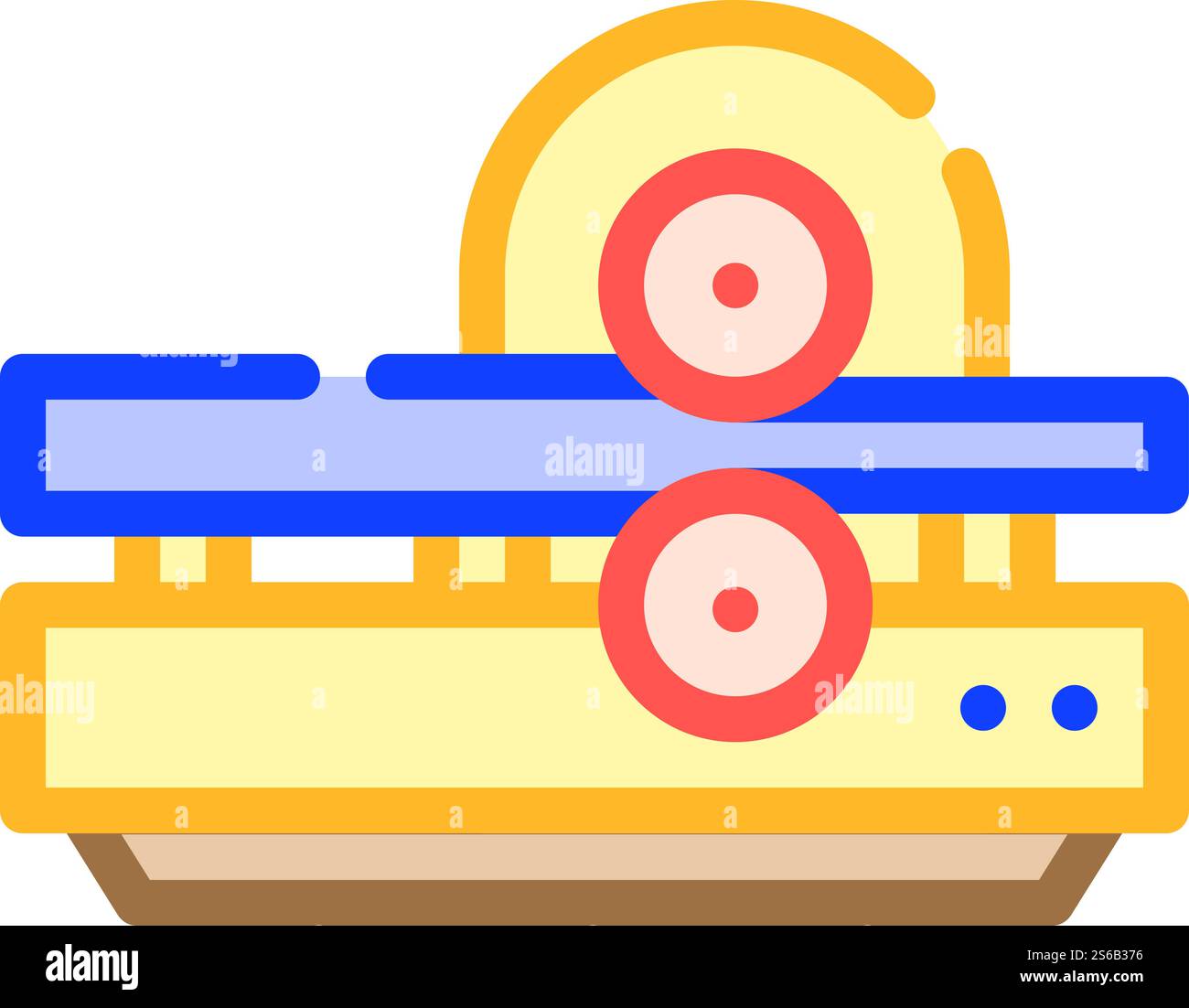 metal rolling color icon vector. metal rolling sign. isolated symbol ...