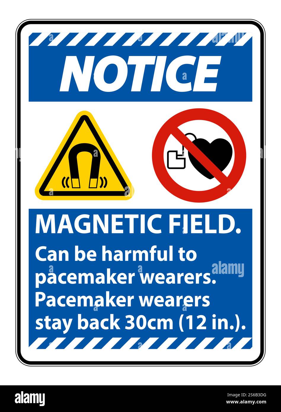 Notice Magnetic field can be harmful to pacemaker wearers.pacemaker ...