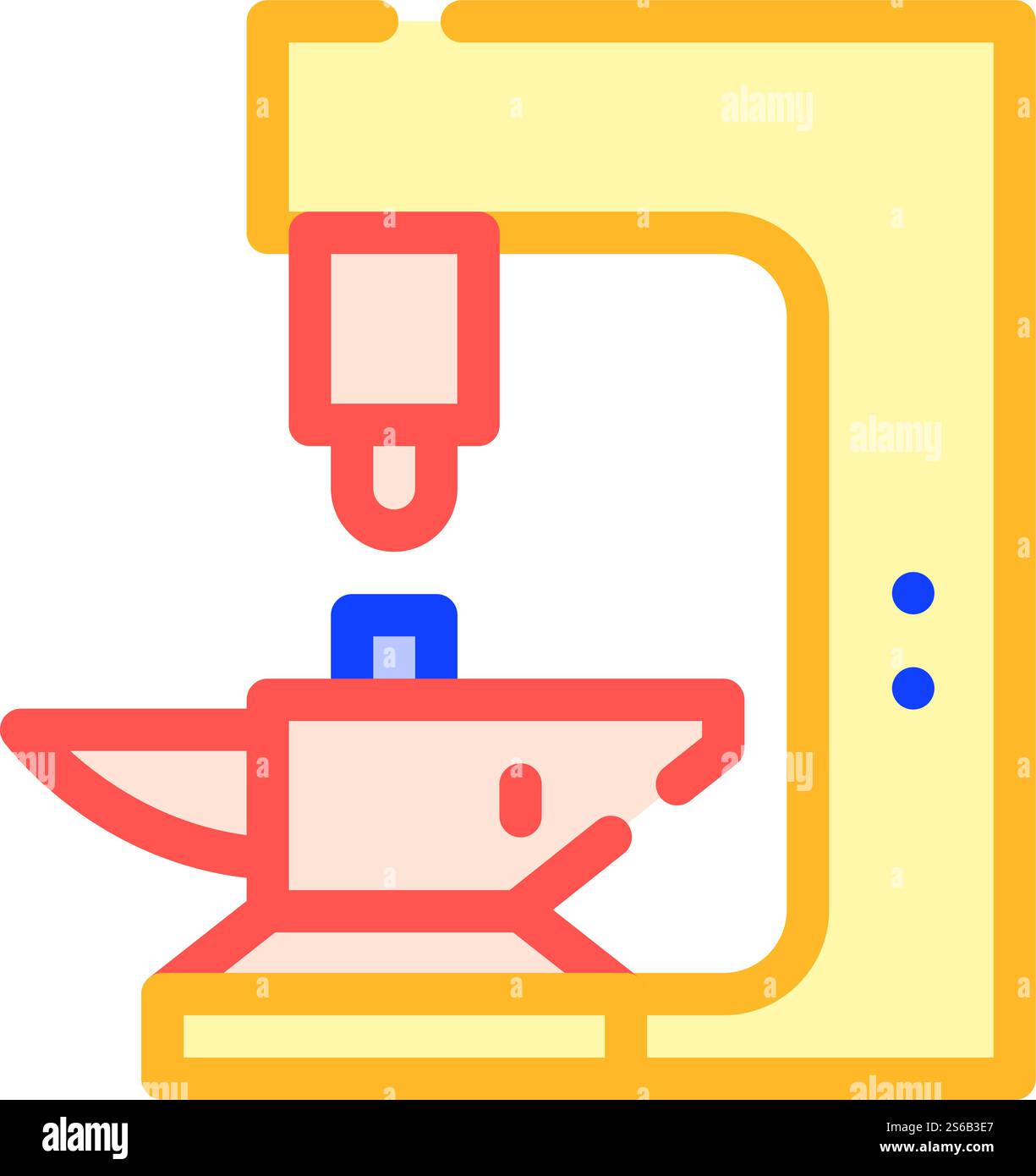 automatic forge color icon vector. automatic forge sign. isolated ...