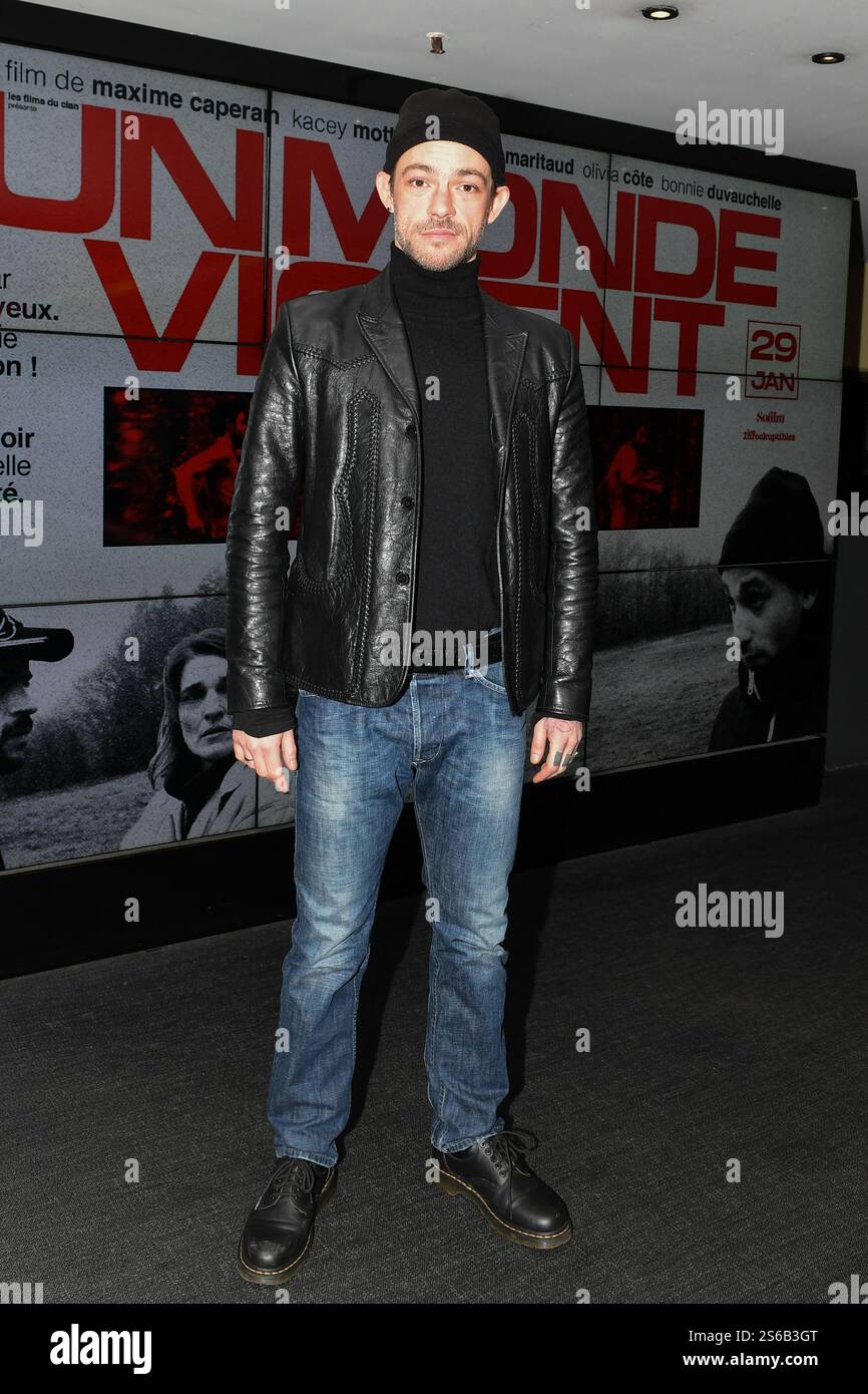 French actor Felix Maritaud poses for a photo-call for the film Un ...