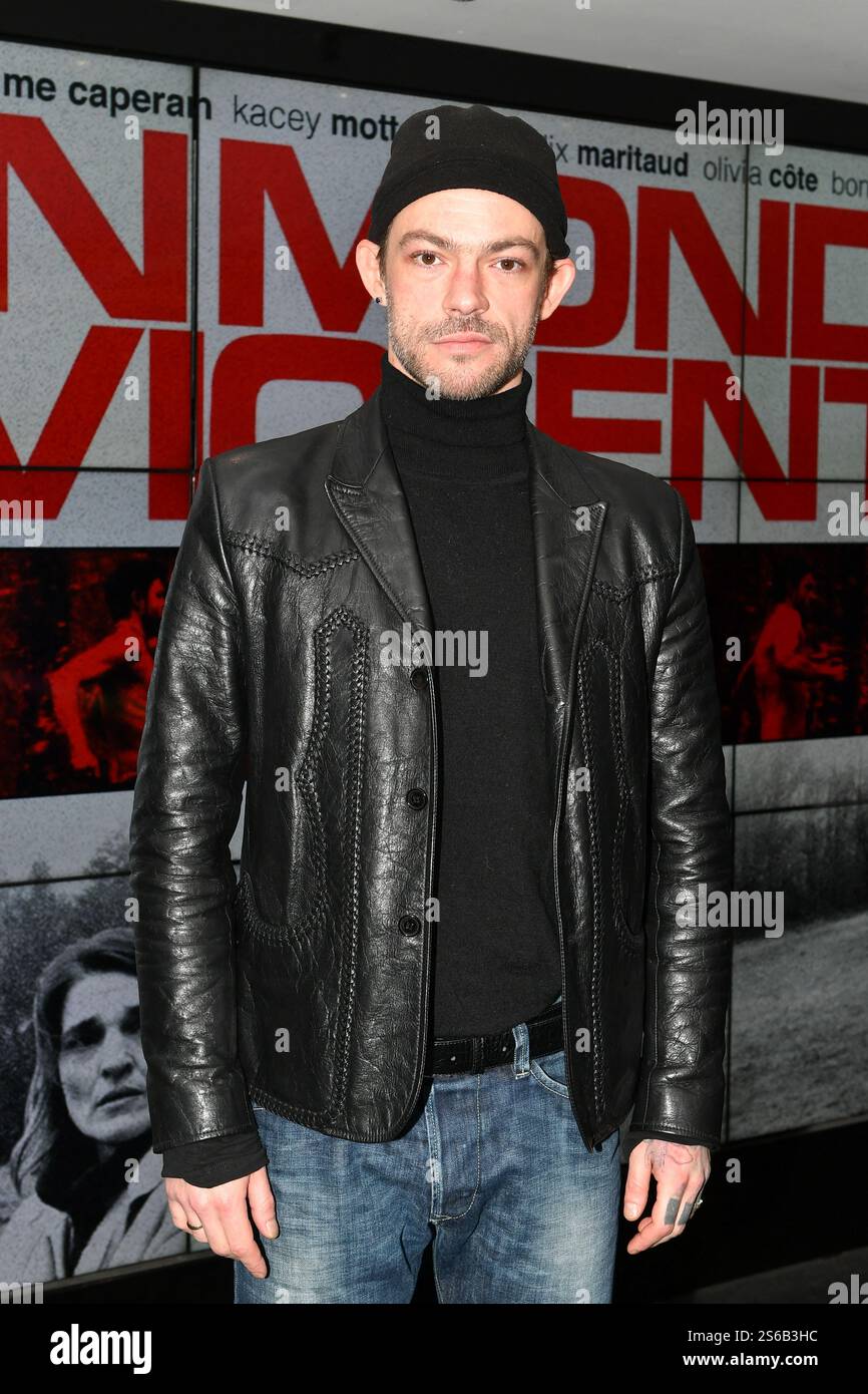 Paris, France. 16th Jan, 2025. French actor Felix Maritaud poses for a ...