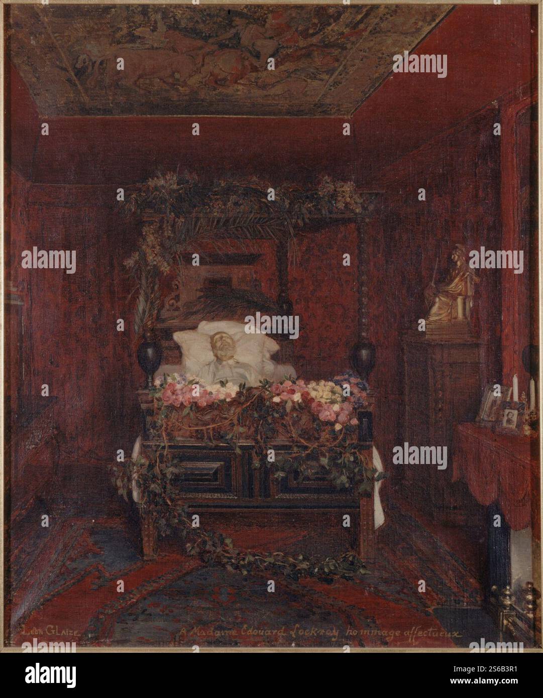 Glaize, Pierre Paul Léon - Victor Hugo sur son lit de mort - 752 ...