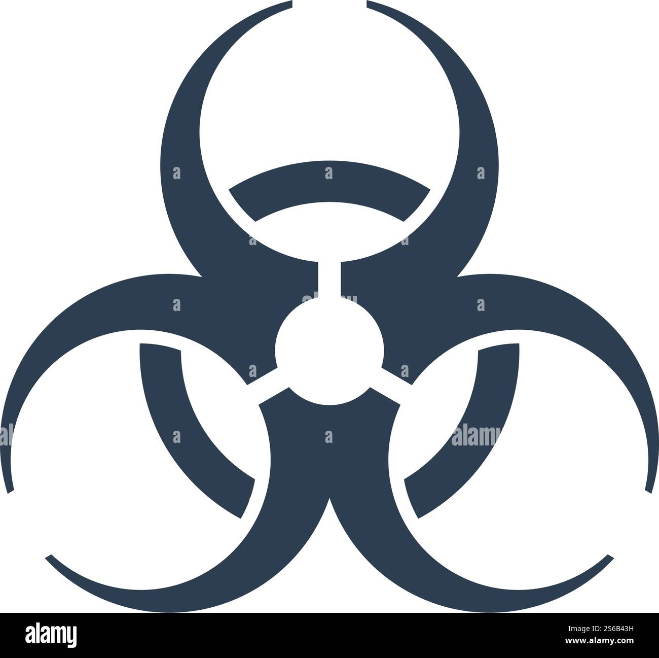 Biohazard Icon. Flat Color Design. Vector Illustration Stock Vector ...