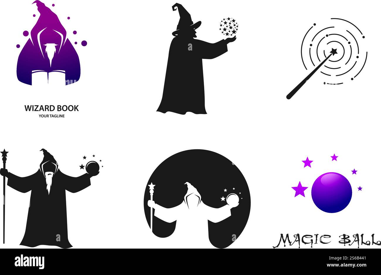 Wizard character illustration vector design Stock Vector Image & Art ...
