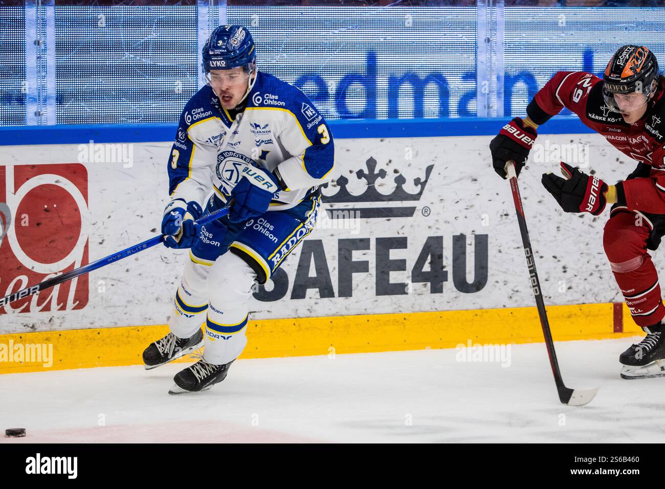 Leksand, Sverige. 16th Jan, 2025. 250116 Leksands Fred Nilsson under ishockeymatchen i SHL ...