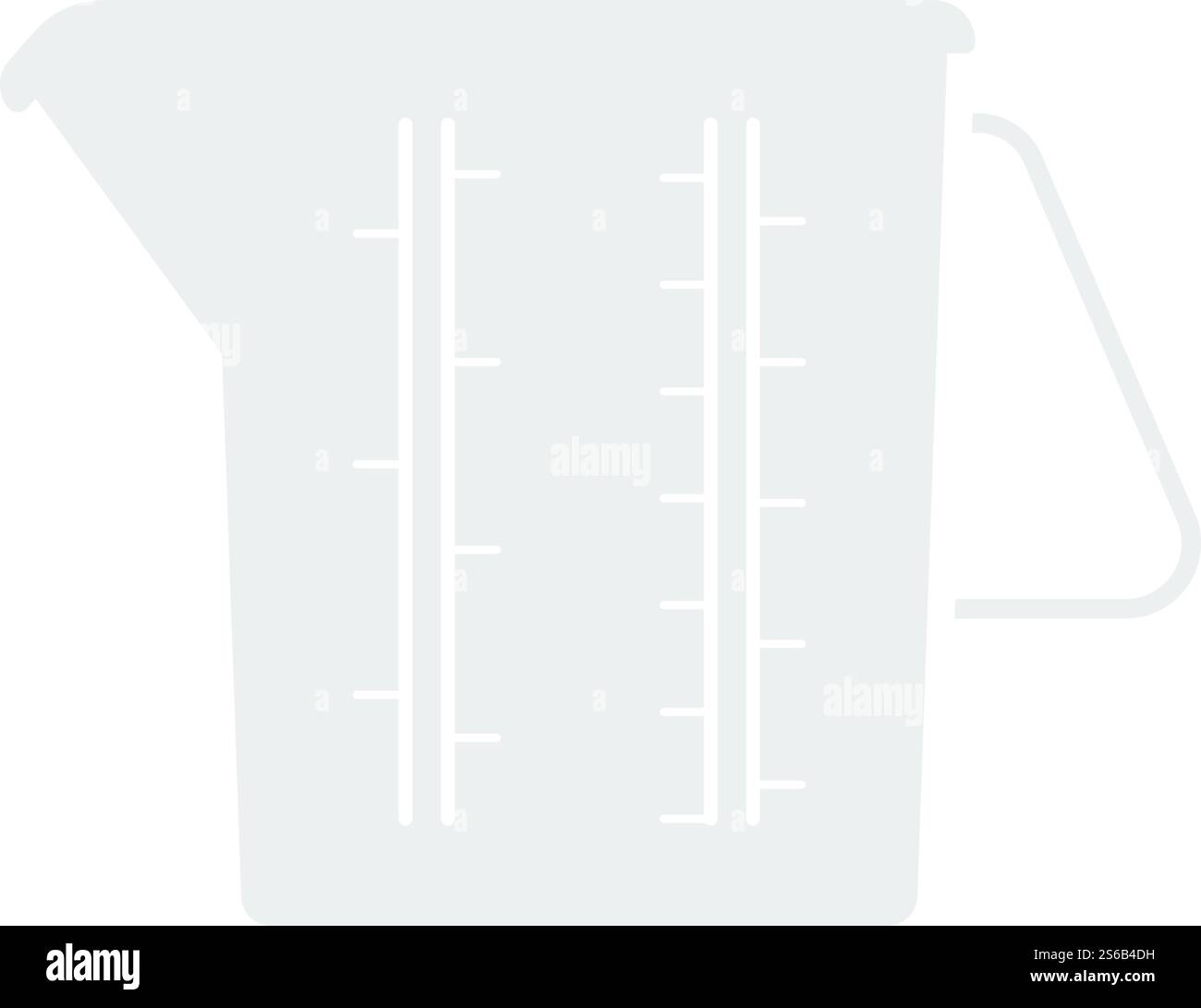 Measure Glass Icon. Flat Color Design. Vector Illustration Stock Vector ...
