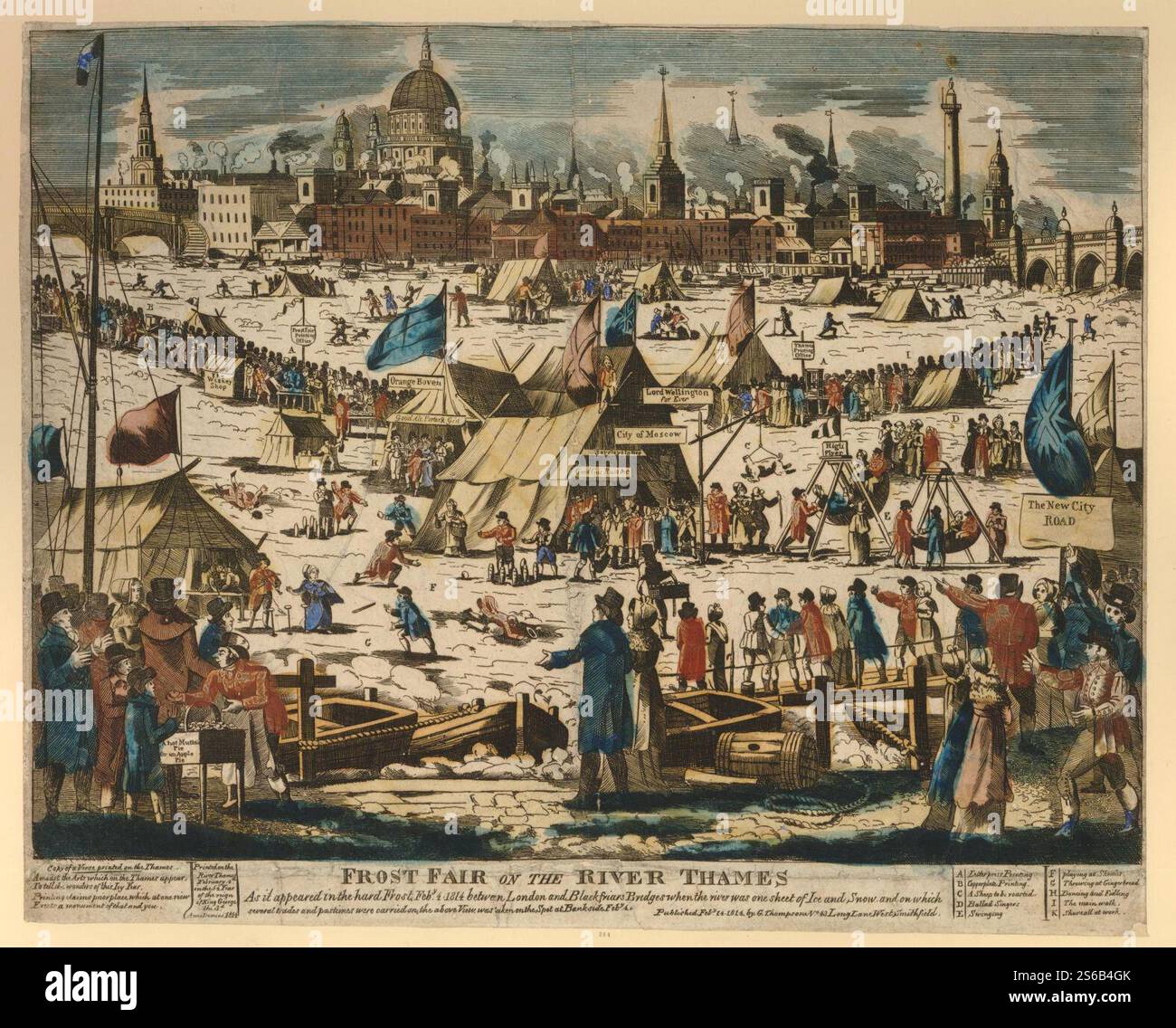 Frost fair thames hi-res stock photography and images - Alamy
