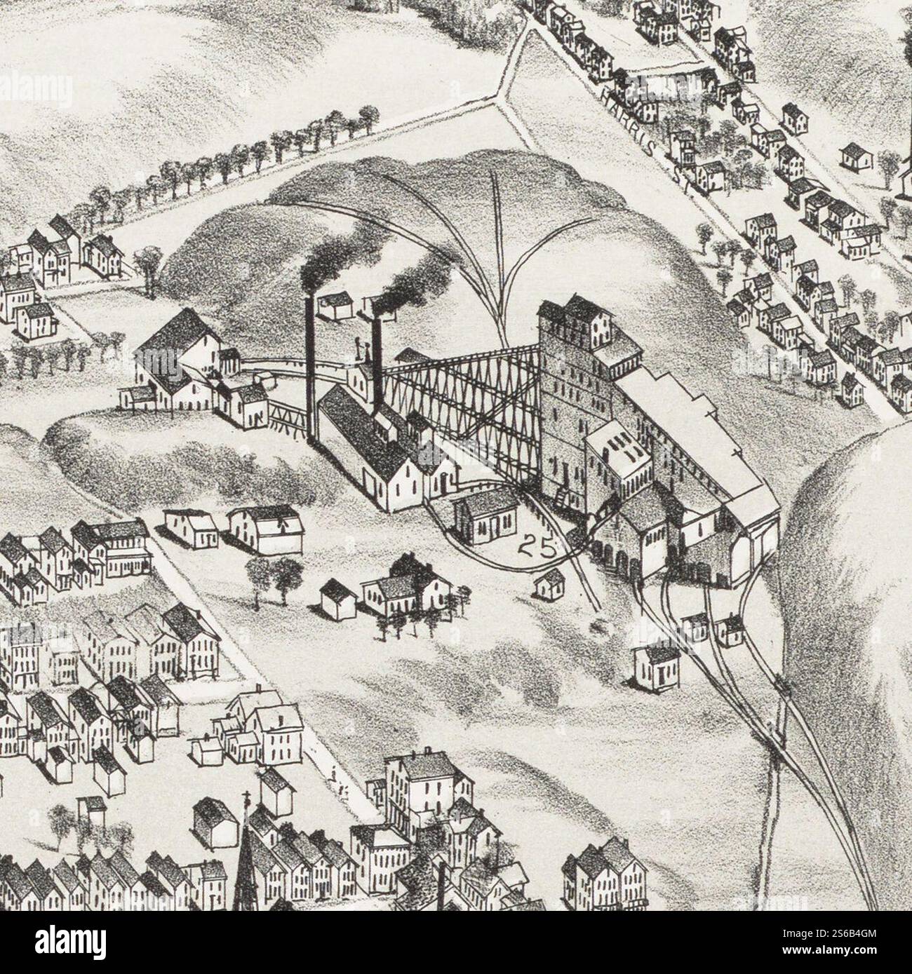 Gaylord Colliery Plymouth PA 1884 Stock Photo - Alamy