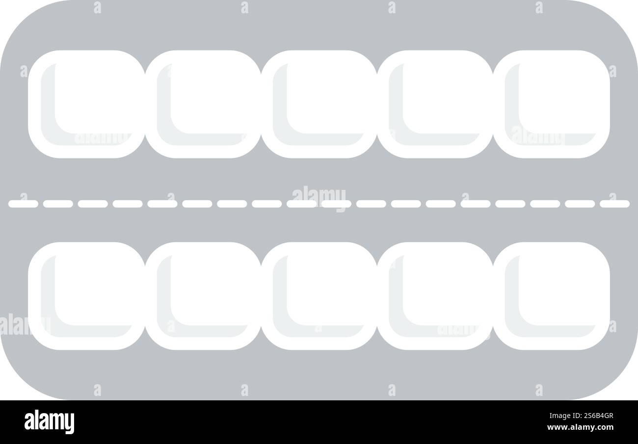 Tablets Pack Icon. Flat Color Design. Vector Illustration Stock Vector ...