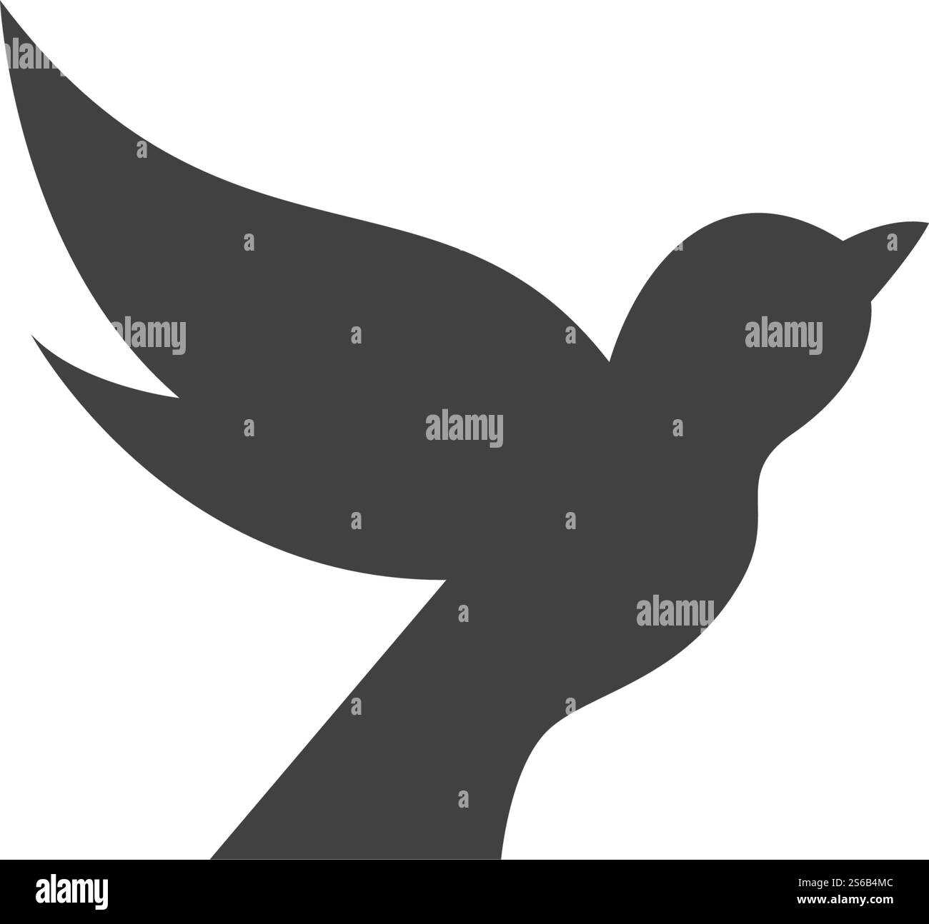 Bird silhouette Template vector illustration Stock Vector Image & Art ...