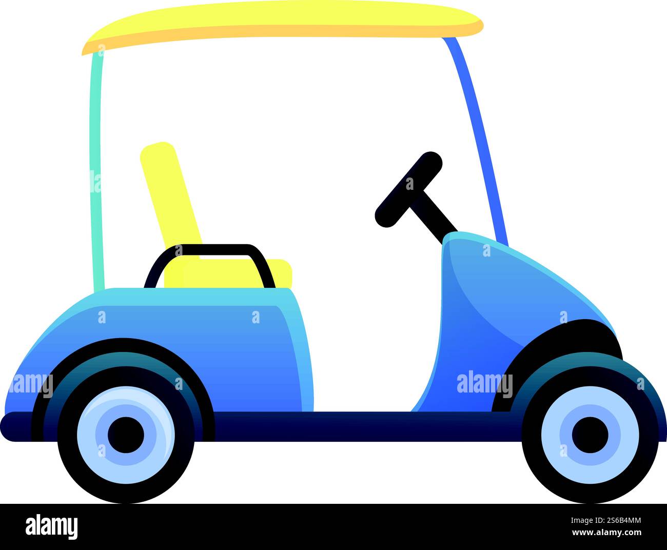 Small golf cart icon. Cartoon of small golf cart vector icon for web ...