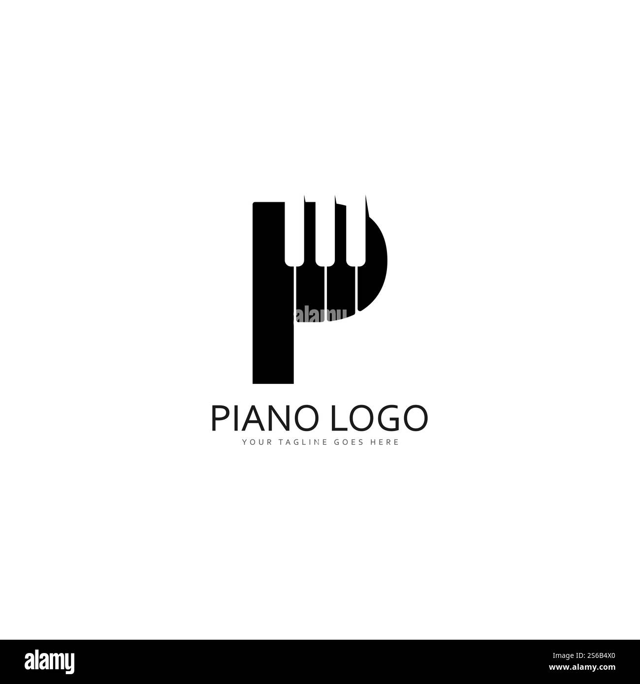 Piano keyboard logo design vector template Stock Vector Image & Art - Alamy