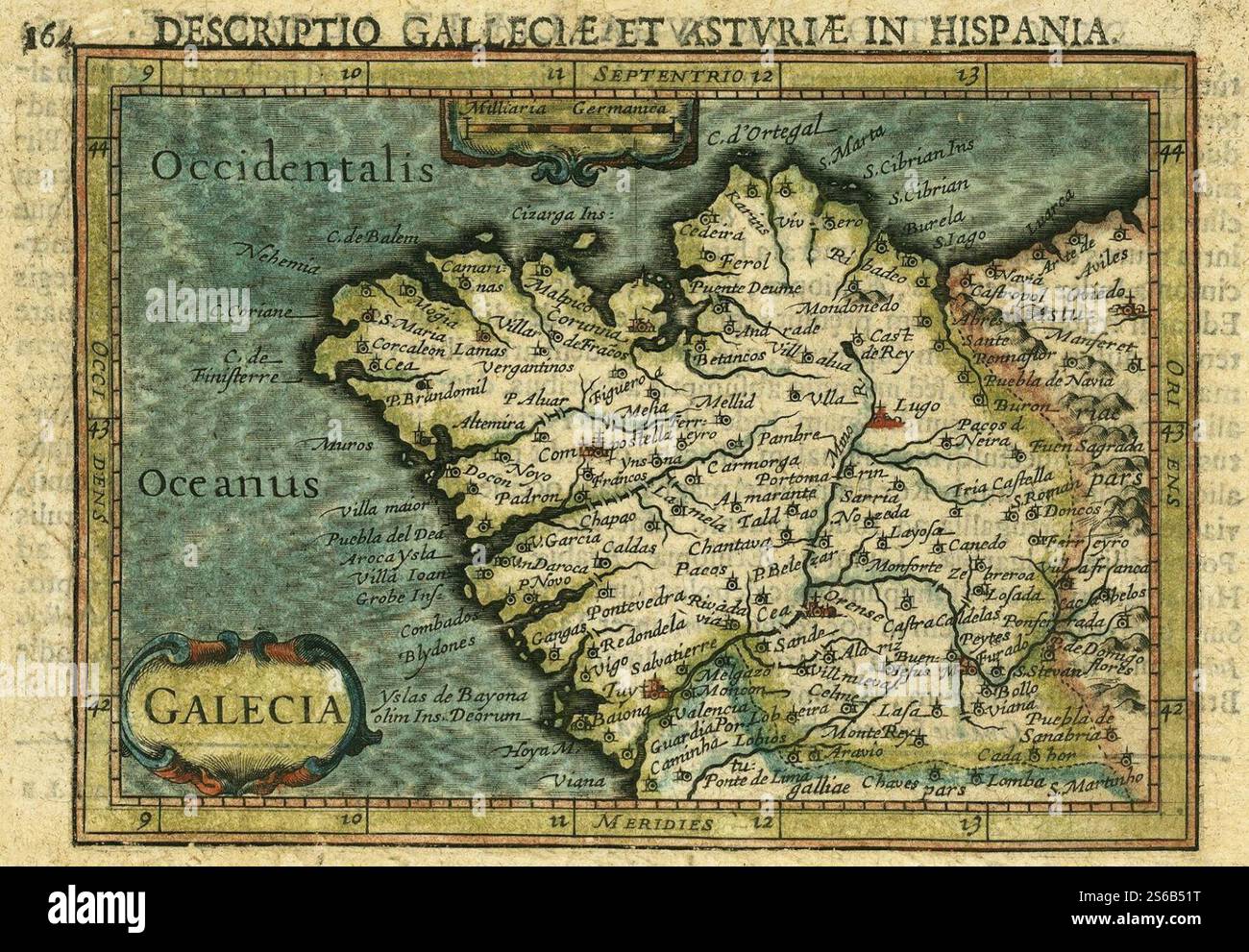 Galecia de Jodocus Hondius (1616 Stock Photo - Alamy