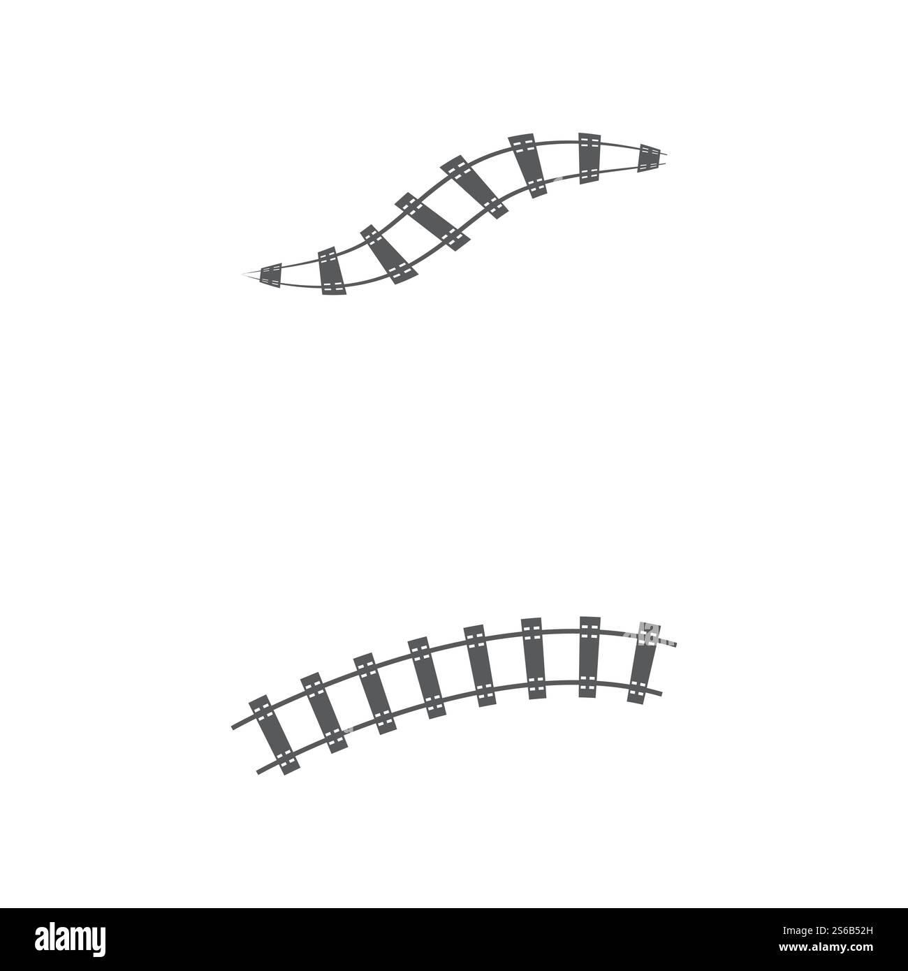 Train tracks vector icon design template illustration Stock Vector ...