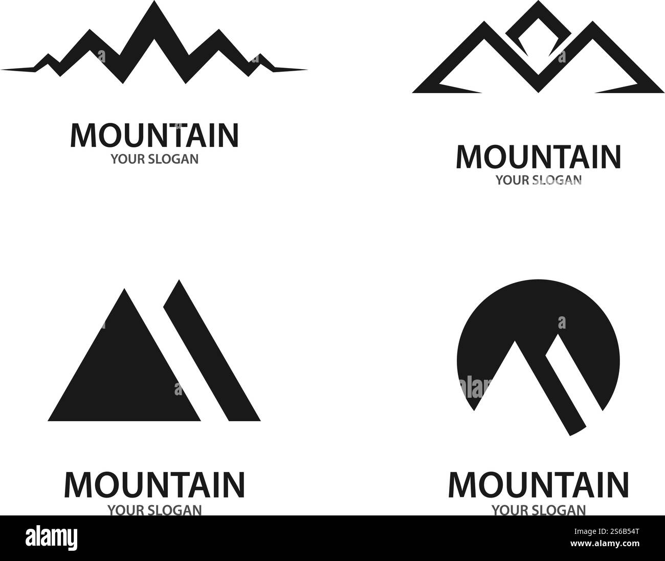 Mountain logo illustration template vector Stock Vector Image & Art - Alamy