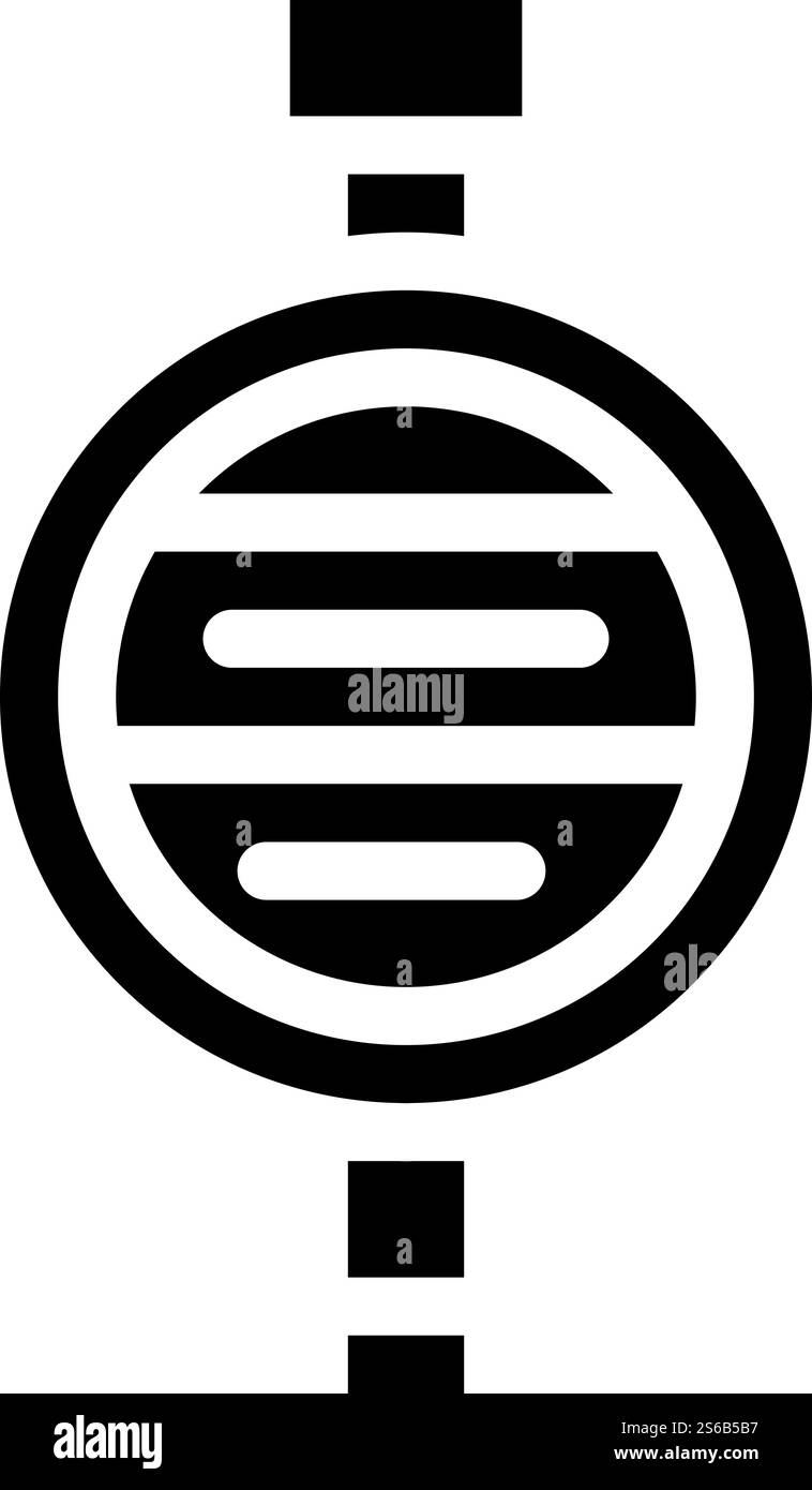 hardness meter or durometer glyph icon vector. hardness meter or ...