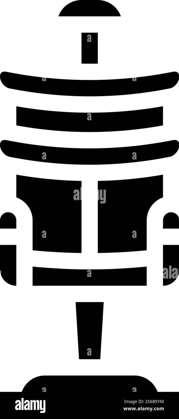 electric chair glyph icon vector. electric chair sign. isolated contour ...
