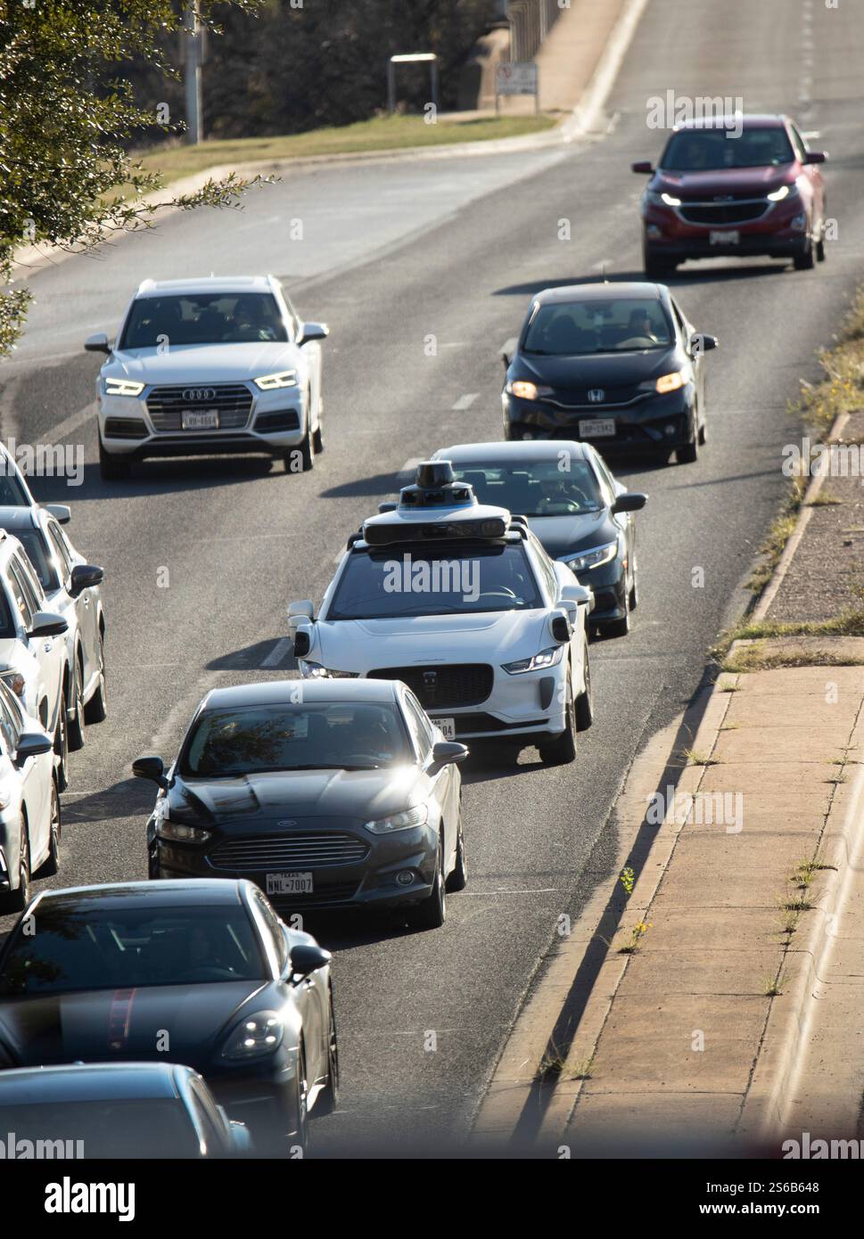 Austin, Tx, USA. 19th Dec, 2024. The Waymo self-driving cars -- mostly ...