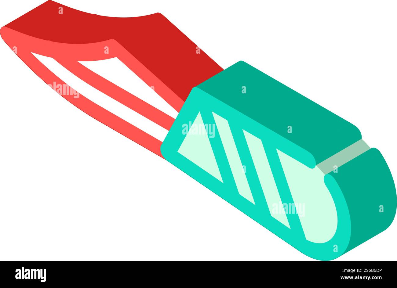 crafted knife isometric icon vector. crafted knife sign. isolated ...