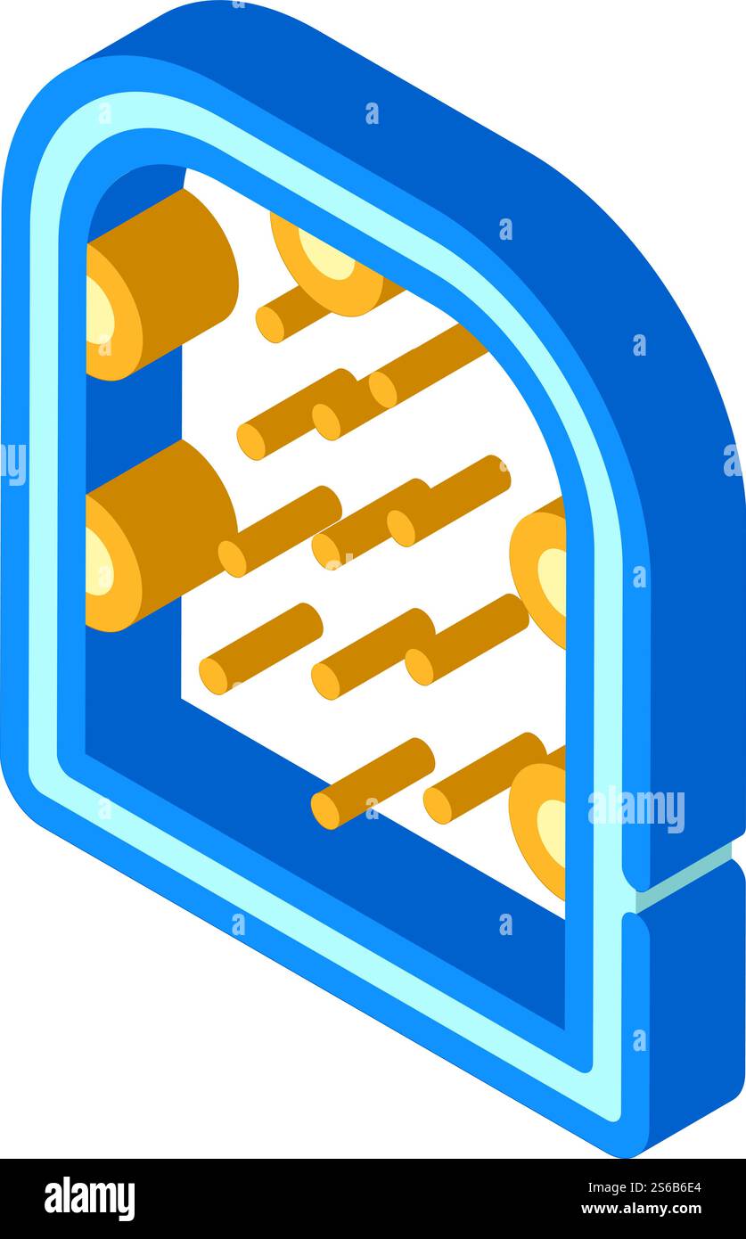 sanitation sprayer device gate isometric icon vector. sanitation ...