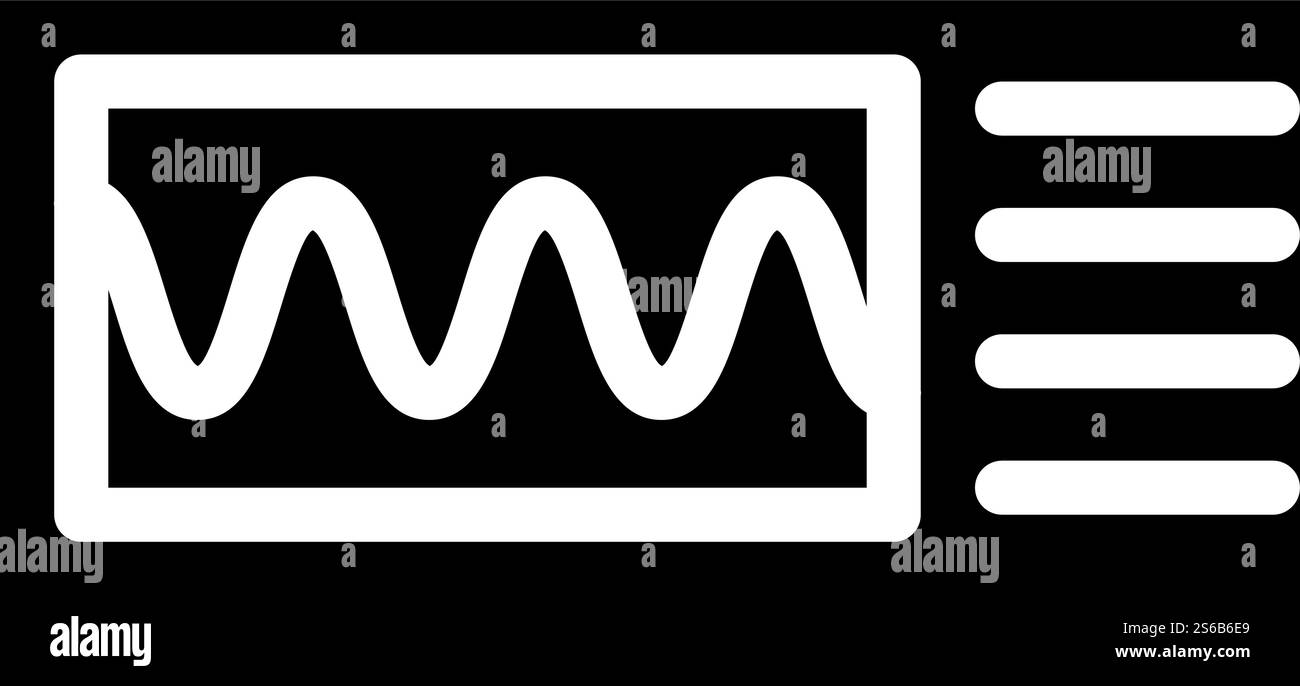 Oscilloscope measuring equipment glyph hi-res stock photography and ...