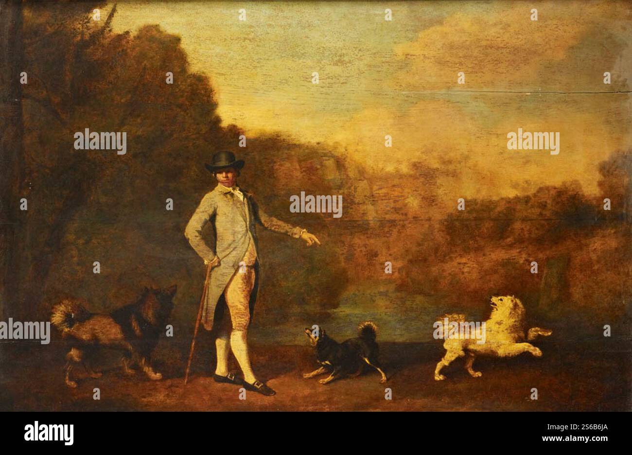 George Stubbs (1724-1806) - John Christian Santhague (d1. 821 Stock Photo - Alamy