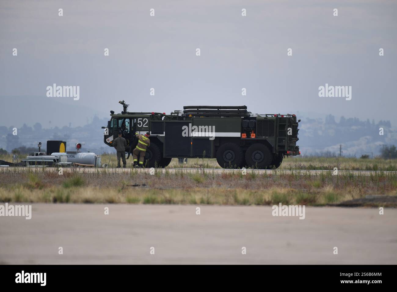 United States Marine Corps P19R firefighting vehicle at MCAS Miramar in ...